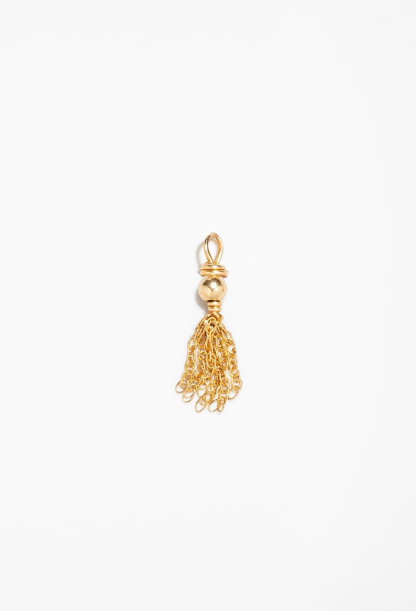 Gold pompom charm pendant – YAY Paris